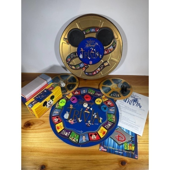 Mattel | Toys | Wonderful World Of Disney Trivia Board Game Mattel Tin ...